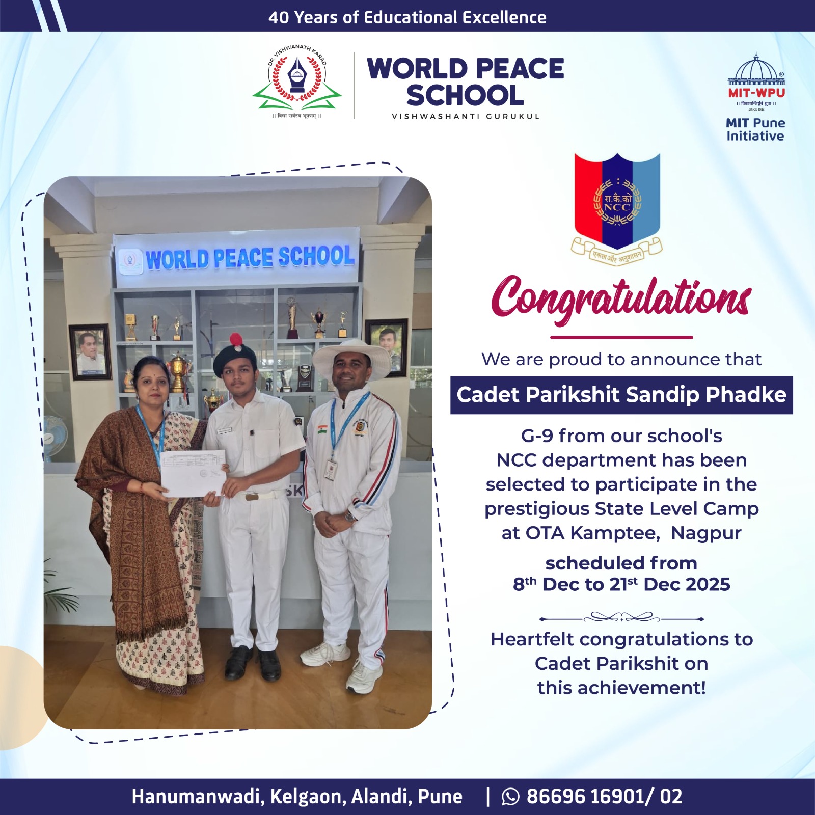 MIT World Peace School - Premier CBSE School in Pune, Latur & Indore